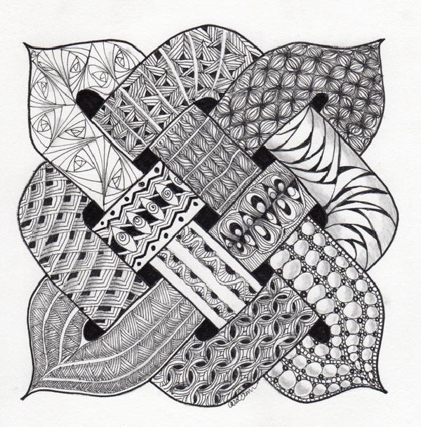 Celtic Knot with Zentangle